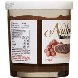 Nutino Hazelnut Spread Spread 220g | Woolworths