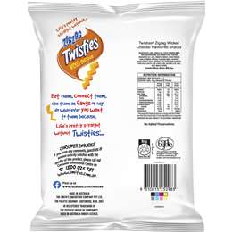 Twisties Zig Zag Wicked Cheddar Snack Bag Share Pack 65g | Woolworths