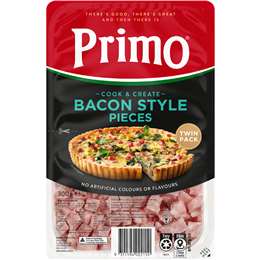Primo Bacon Pieces Twin Pack 300g | Woolworths