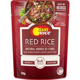 Sunrice Microwave Red Rice Pouch 250g | Woolworths