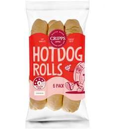 Cripps Bread Rolls Hot Dog 6 Pack | Woolworths