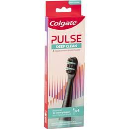 Colgate Electric Toothbrush Refill Pulse Deep Clean 4 Pack | Woolworths
