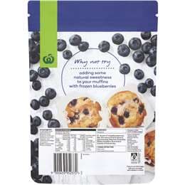 Woolworths Frozen Blueberries 500g | Woolworths