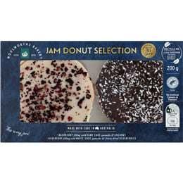 Woolworths Loaded Jam Donut Selection 2 Pack | Woolworths