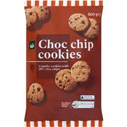 Woolworths Chocolate Chip Cookies 500g | Woolworths