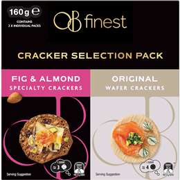 Ob Finest Mixed Cracker Selection Double Pack 160g | Woolworths