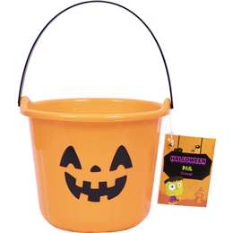 Halloween Trick Or Treat Pail Orange Each | Woolworths