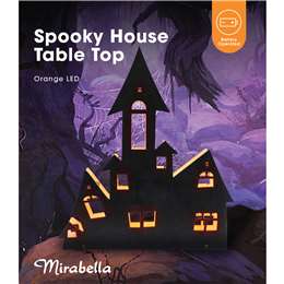 Mirabella Halloween Battery Operated Spooky House Table Top Each ...
