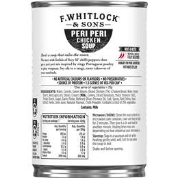 F. Whitlock & Sons Peri Peri Chicken Soup 420g | Woolworths