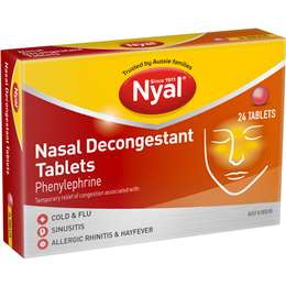 Nyal Nasal Decongestant Tablets 24 Pack | Woolworths
