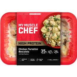 My Muscle Chef Chicken Tortellini Boscaiola Chilled Meal 300g | Woolworths