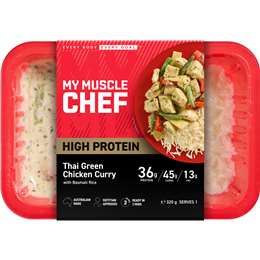 My Muscle Chef Thai Green Chicken Curry With Rice 320g | Woolworths