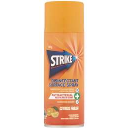 Strike Aerosol Disinfectant Hospital Grade Citrus Fresh 300g | Woolworths