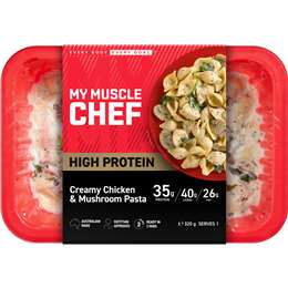 My Muscle Chef Creamy Chicken & Mushroom Pasta 320g | Woolworths