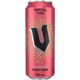 V Energy Drink Tropical Tang Can 500ml | Woolworths