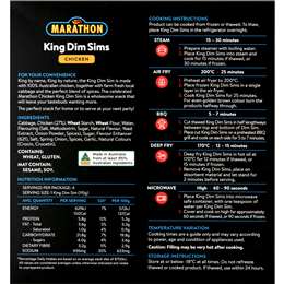 Marathon Chicken King Dim Sims 440g | Woolworths