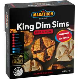 Marathon King Dim Sims Beef & Pork 440g | Woolworths