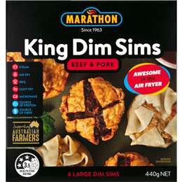 Marathon King Dim Sims Beef & Pork 440g | Woolworths