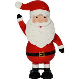 Mirabella Christmas Wobbling Metal Santa Each | Woolworths