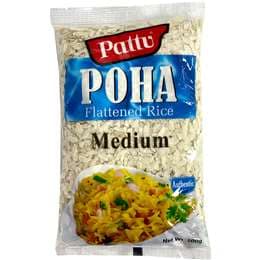 Pattu Poha Flattened Rice Medium 500g | Woolworths
