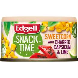 Edgell Snack Time Sweet Corn Salad Topper With Capsicum & Lime 70g ...