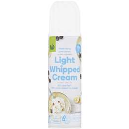 Woolworths Light Whipped Cream 250g | Woolworths