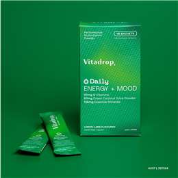 Vitadrop Daily Hydrate Energy+ Mood Lemon-lime 10 Pack | Woolworths
