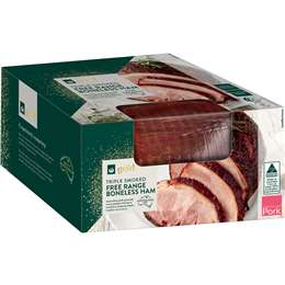 Woolworths Gold Triple Smoked Free Range Boneless Ham 3.9kg - 5.5kg ...