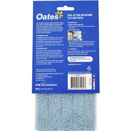 Oates Dual Action Microfibre Flat Mop Refill Each | Woolworths