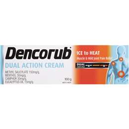 Dencorub Dual Action Cream Ice To Heat 100g | Woolworths
