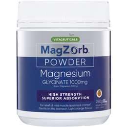 Vitaceuticals Magzorb Magnesium Glycinate 1000mg Powder 240g | Woolworths