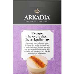 Arkadia Chai Tea Vanilla 99% Sugar Free 8 Pack | Woolworths