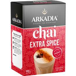 Arkadia Chai Tea Extra Spice 8 Pack | Woolworths