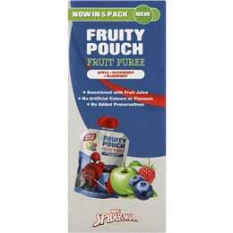 Snacktacular Fruit Pouch Apple, Raspberry & Blueberry Puree 90g X 5 ...