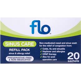 Flo Sinus Care Refill Sachets 20 Pack | Woolworths