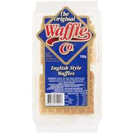 Original Waffle Co Waffles English Style 130g | Woolworths