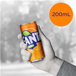 Fanta Orange Mini Can 200ml X8 Pack | Woolworths