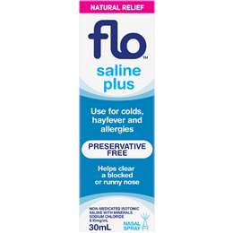 Flo Saline Plus Nasal Spray 30ml | Woolworths