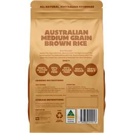 Nice Rice Medium Grain Brown Rice 1kg | Woolworths