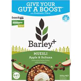 Barley + Apple And Sultana Muesli 500g | Woolworths