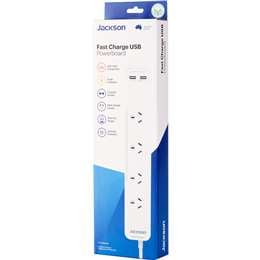 Jackson Protected Powerboard With 2x Usb Charging Outlets Each | Woolworths