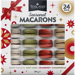 Toscano Christmas Seasonal Macarons 24 Pack | Woolworths