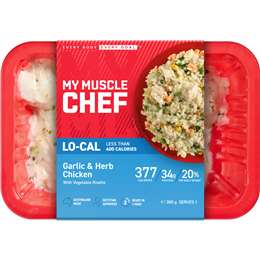 My Muscle Chef Garlic & Herb Chicken With Vegetable Risotto 300g ...