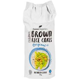 Ceres Organics Brown Rice Cakes Original 110g | Woolworths