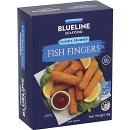 Blueline Seafood Crumbed Fish Fingers 1kg | Woolworths