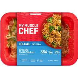 My Muscle Chef Sriracha Chilli Chicken Noodle Stir Fry 345g | Woolworths