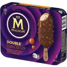 Magnum Double Frozen Dessert Sticks Starchaser 4 X 85 Ml | Woolworths