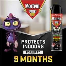 Mortein Powergard Crawling Insect Spray Easy Reach W/ Germ Kill 320g ...