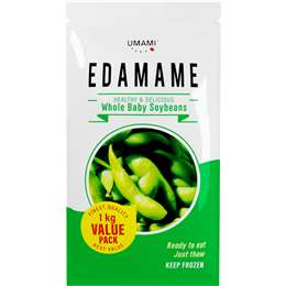 Umami Edamame Whole Baby Soy Beans 1kg | Woolworths