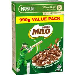 Nestle Milo Breakfast Cereal 990g | Woolworths